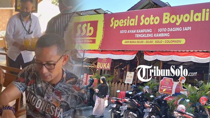 Sandiaga Uno Kulineran di Colomadu, Makan di Soto SSB, Pesan 30 Mangkok ...