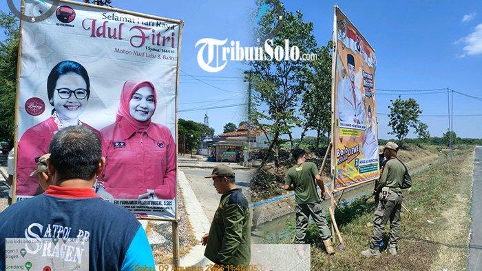 Satpol PP Sragen Ungkap Hanya Tertibkan 103 Bendera PDIP di Gondang ...