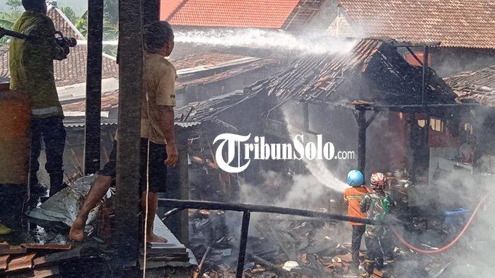 Tiga Rumah Warga di Wonogiri Terbakar, Diduga karena Korsleting Listrik - Tribunsolo.com