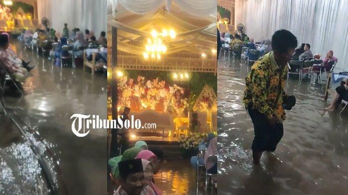 Viral Nikahan di Klaten Jateng Dilanda Banjir, Ternyata Ini Arti Hujan saat Pernikahan Menurut ...