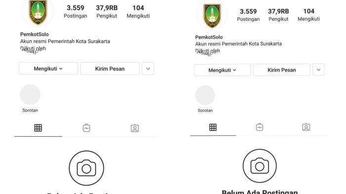 Tampilan Instagram Pemkot Solo yang Berkali-kali Dibobol Hacker : Putih ...