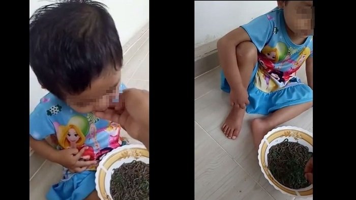 Viral Video Anak Makan Cacing Hidup-hidup, Ternyata Ada Fakta Menarik di Balik Aksinya ...
