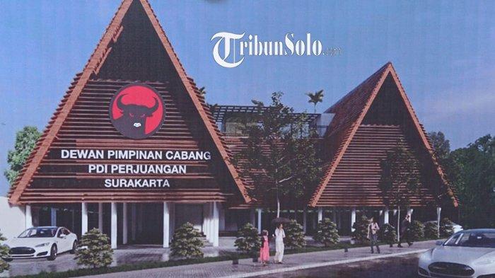 Potret Desain Gedung Baru Kantor DPC PDI Perjuangan Solo, Bentuknya ...