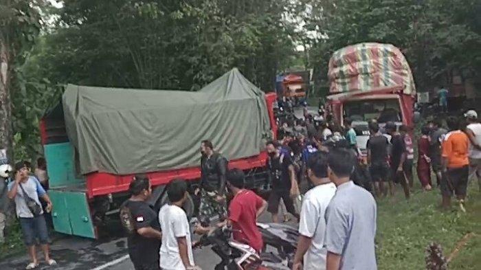 Kecelakaan Truk Adu Banteng di Mojolaban Sukoharjo, Satu Patah Kaki, Tiga Luka Ringan ...