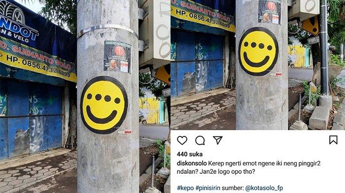 Viral Gambar Emoticon Misterius di Tiang Listrik Solo, Satpol PP Buru ...