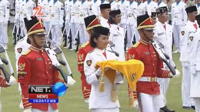 Akhirnya Terungkap, Inilah Profil dari Pembawa Baki Bendera Pusaka, Fariza Putri Salsabila ...