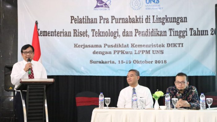 Kemenristekdikti Gandeng PPKWU UNS Solo Beri Pembekalan ASN Jelang Purnabakti - Tribunsolo.com