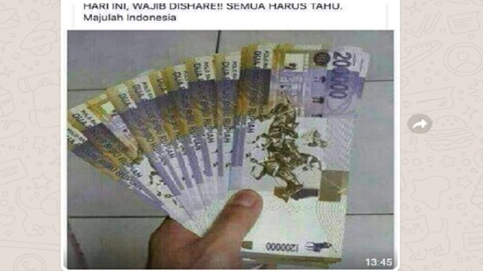Beredar Gambar Pecahan Rp 200 Ribu di Pesan Grup WhatsApp, Begini ...