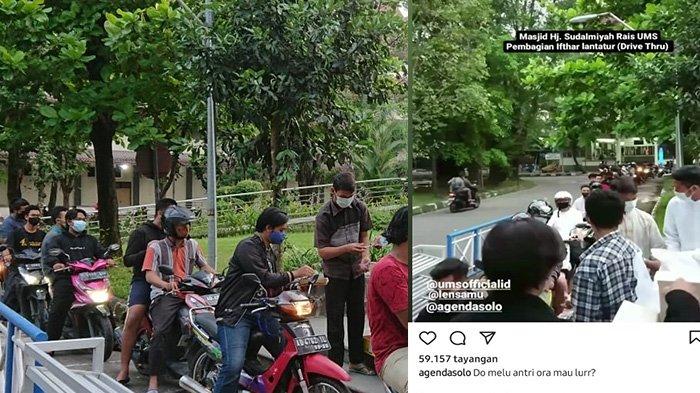 Viral Antrean Takjil di Kampus UMS Sampai Mengular 100 Meter, Begini Kesaksian Panitia ...