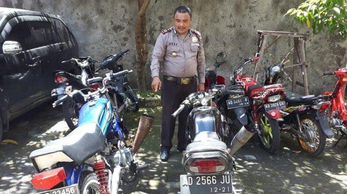Polisi Tilang Puluhan Motor Berknalpot Brong Milik Peserta Kampanye Terbuka di Solo - Tribunsolo.com