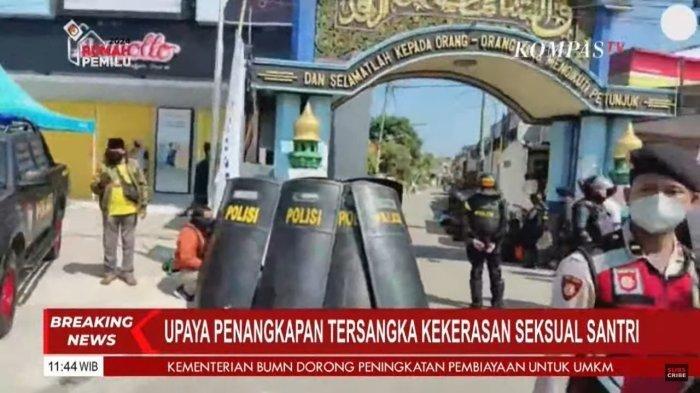Detik-detik Polisi Geledah Ponpes Shiddiqiyyah Jombang, Jemput Paksa Anak Kiai DPO Kasus ...