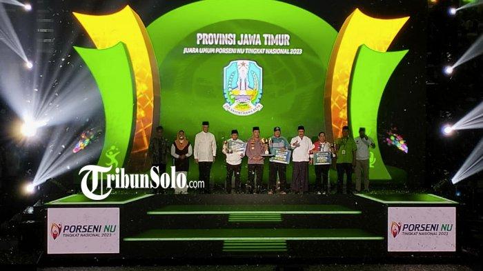 Porseni NU 2023 di Solo Resmi Berakhir, PCNU Jawa Timur Jadi Juara, Jateng di Posisi 3 ...