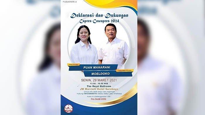 Heboh Poster Deklarasi Duet Puan-Moeldoko Maju Pilpres 2024 Beredar di ...