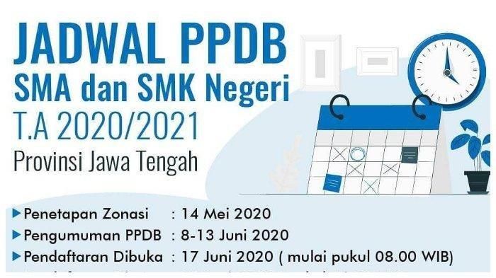 Alur Pendaftaran PPDB Online SMA-SMK Jateng 2021, Jangan Telat Mendaftar Simak Jadwal dan ...