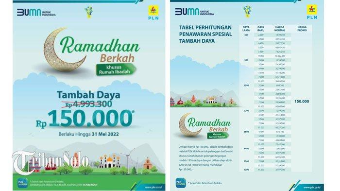 Promo Ramadhan Berkah PLN : Tambah Daya untuk Rumah Ibadah Hanya Rp 150 Ribu, Ini Cara Daftarnya ...