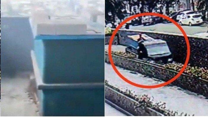 Viral Rekaman CCTV Mobil Bawa Boks Biru di Kampus UNPRI, Kasus Penemuan ...