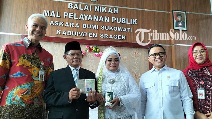Satu-satunya di Sragen, Saksi Nikah Menteri & Gubernur Jateng, Mempelai ...