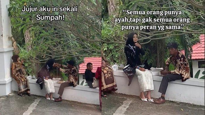 Viral Momen Seorang Ayah Suapi Putrinya di Acara Sekolah, Sederhana ...