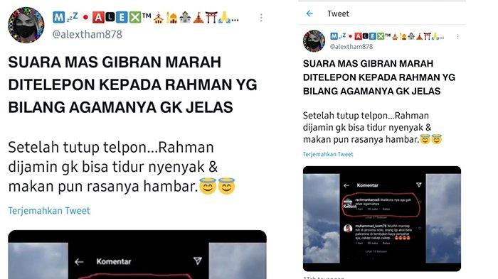 Viral Video Suara Gibran Marahi Netizen di Twitter, Ternyata Hoaks: Itu Bukan Suara Saya ...