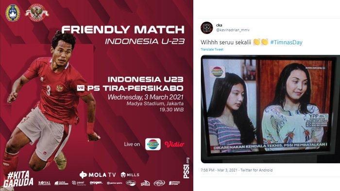 Ungkapan Kekecewaan Netizen, Setelah Laga Timnas U-23 vs Persikabo Tira ...