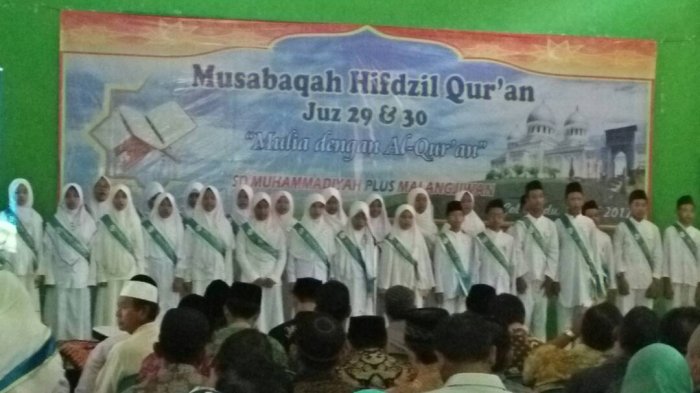 68 Siswa Penghafal Juz 30 dan 29 SD Muhammadiyah Plus Malangjiwan, Colomadu, Karanganyar ...
