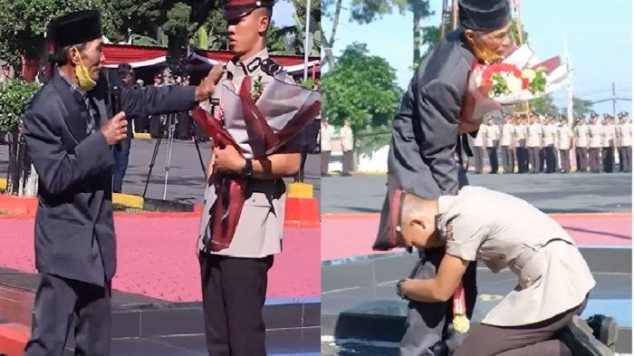 Viral Anak Sopir Angkot Jadi Lulusan Polisi dengan Nilai Terbaik, Momen Cium Kaki Ayah Bikin ...