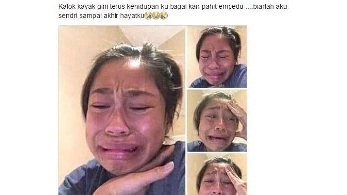Cewek Ini Unggah Foto Menangis di Facebook, Harus Ikut Sedih Atau ...