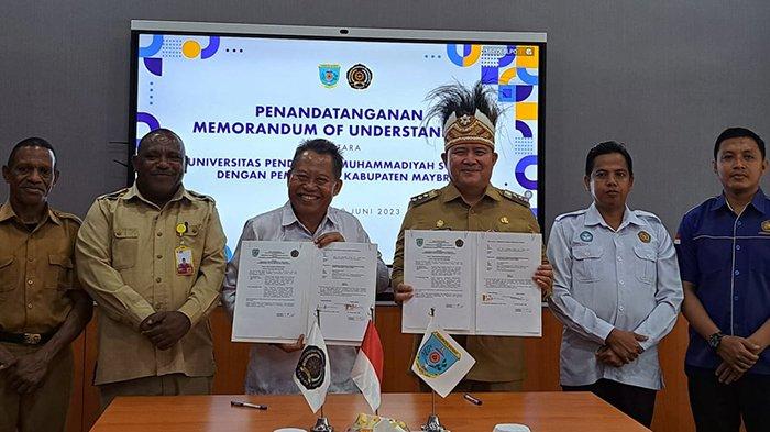 Pemkab Maybrat Teken MoU dengan UNIMUDA Sorong, Ketersediaan Tenaga Pendidik Jadi Prioritas ...