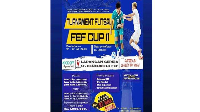 31 Tim Ambil Bagian Turnamen Futsal Fef Cup II, BPKD Tambrauw Kirim Tim Putra dan Putri ...