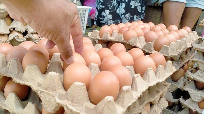 Sehari Jelang Natal 2023, Harga Telur di Pasar Remu Sorong Naik Rp5.000 Per Ram - Tribunsorong.com