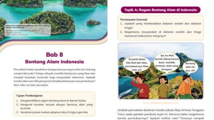 Simak Kunci Jawaban Mata Pelajaran IPAS, Bab 8: Bentang Alam Indonesia ...