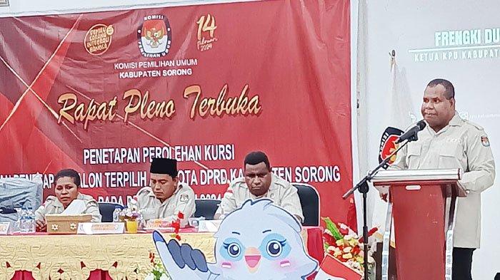 KPU Kabupaten Sorong Gelar Rapat Pleno Penetapan Kursi dan Calon Terpilih Anggota DPRD ...
