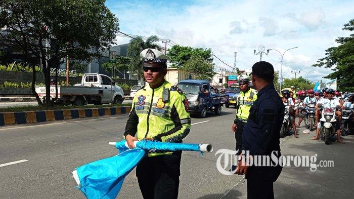 Polisi Sita Atribut Suporter Argentina Sorong hingga Larang Pengendara ...