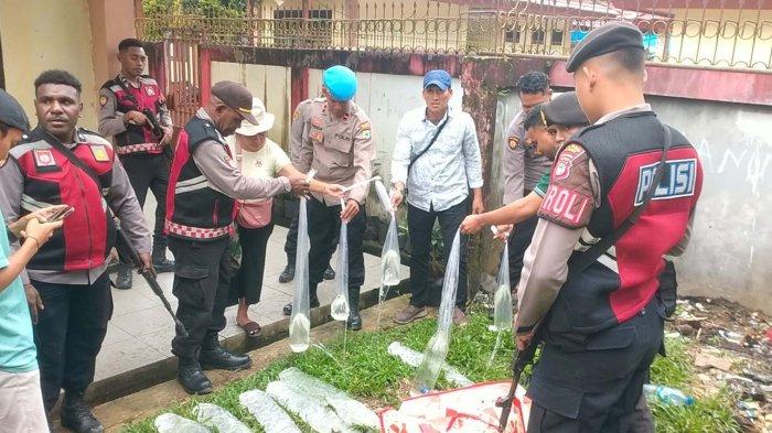 Polres Maybrat Musnahkan 15 Liter Miras Jenis Cap Tikus - Tribunsorong.com