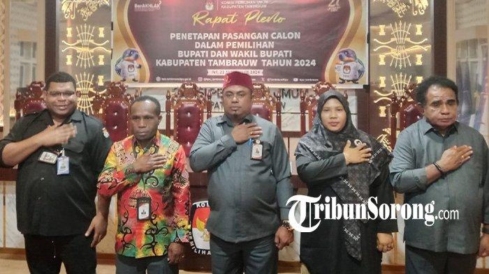 5 Paslon Bupati dan Wakil Bupati Tambrauw Ditetapkan KPU Siap Bertarung di Pilkada 2024 ...