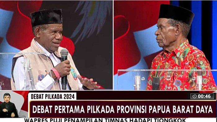 Duo “Wugaje” Adu Gagasan soal Cara Berantas Buta Aksara di Papua Barat Daya saat Debat Kandidat ...
