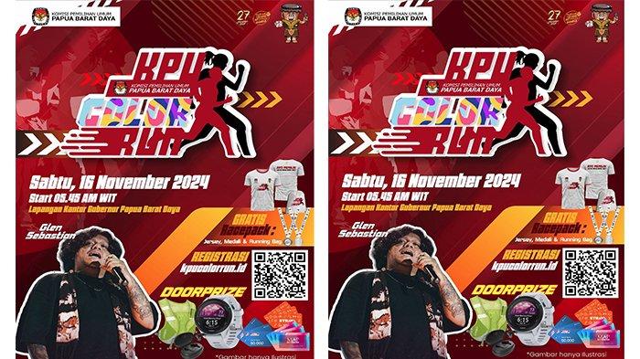 KPU Papua Barat Daya Color Run Digelar Akhir Pekan Ini, Ada Aneka ...