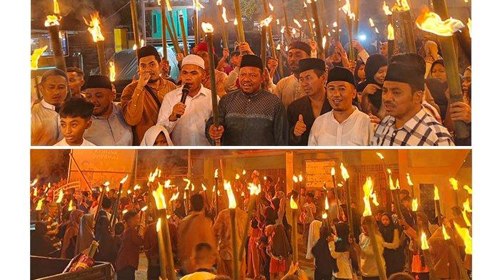 Pawai Obor Malam Takbiran di HBM Raya Meriah, Wagub Papua Barat Daya ...