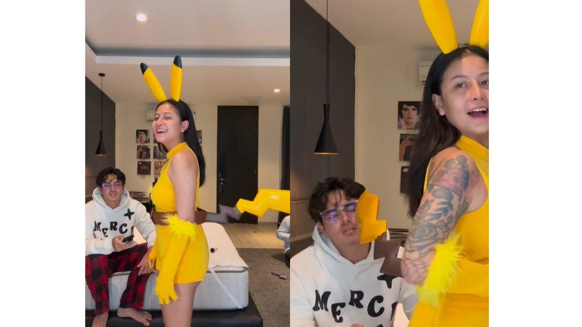 5 Potret Awkarin dan Abyakta Ernoult di Hari Halloween, Totalitas Jadi ...