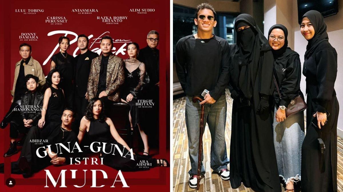 10 Potret Umi Pipik Dampingi Abidzar di Gala Premier Film Guna-guna Istri Muda, Bangganya Jadi ...