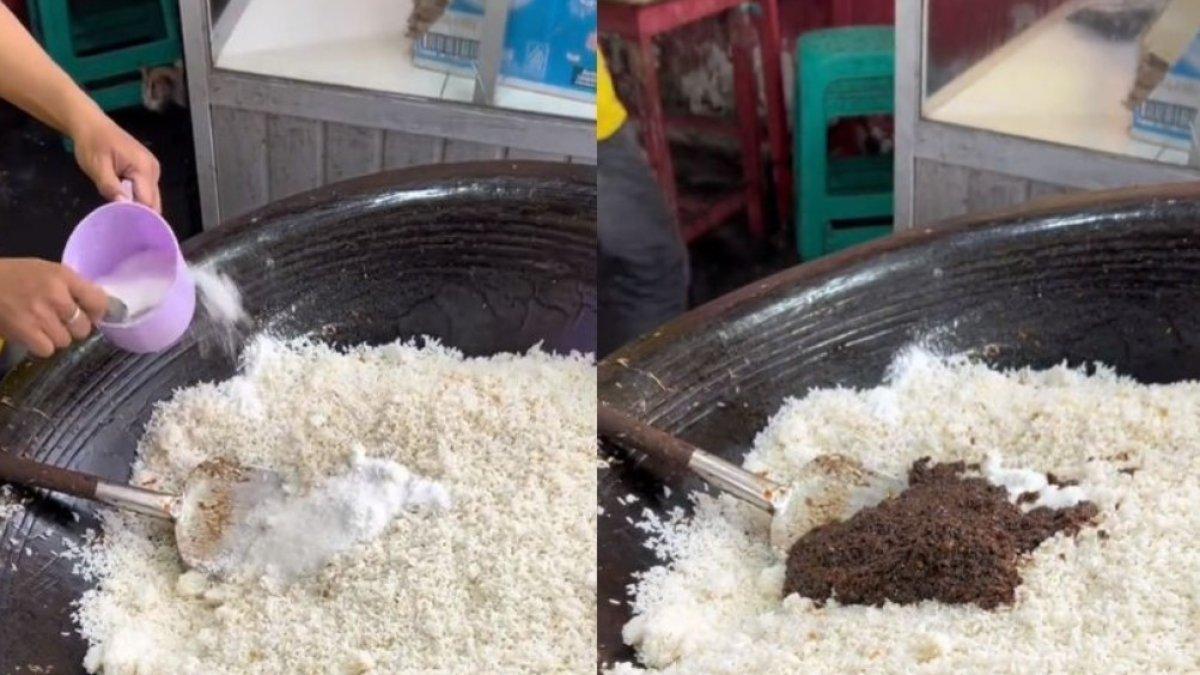 CARA UNIK Pedagang Pinggir Jalan Masak Nasi Goreng, Masukkan Sebungkus ...