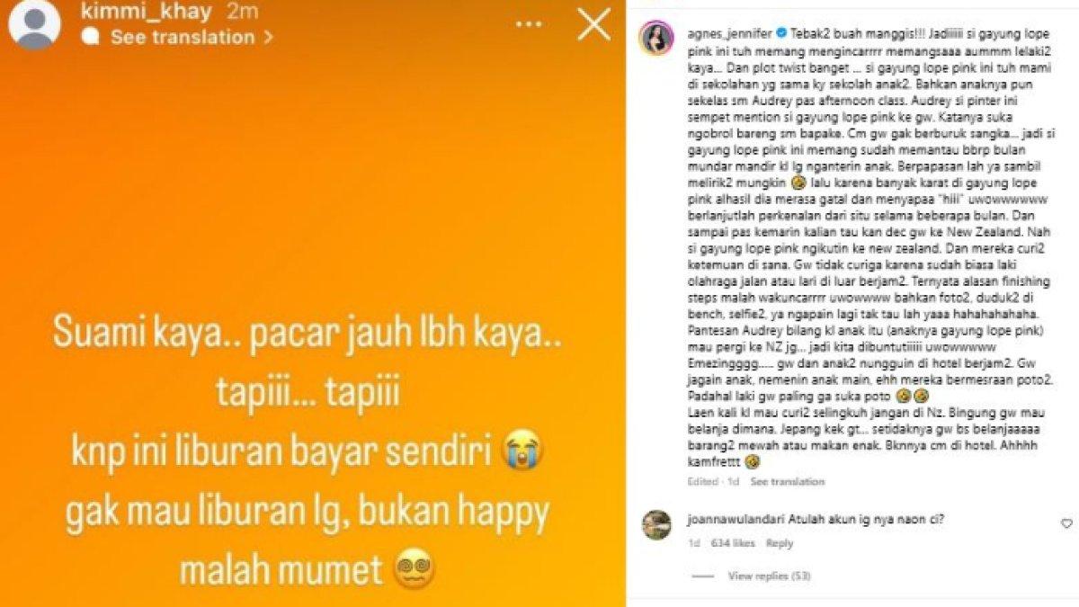 Agnes Jennifer Ungkap Cara Pelakor Rebut Suaminya, Caper di Sekolah ...