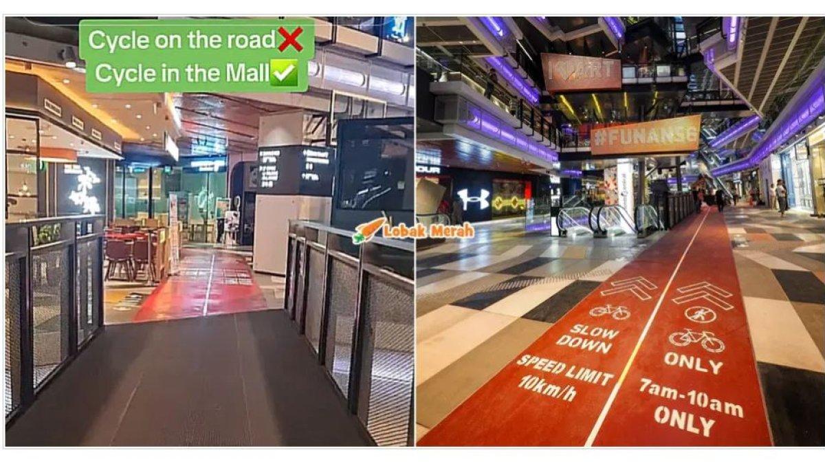 POTRET Penampakan Mal di Singapura Punya Jalur Khusus Sepeda, Pintu ...
