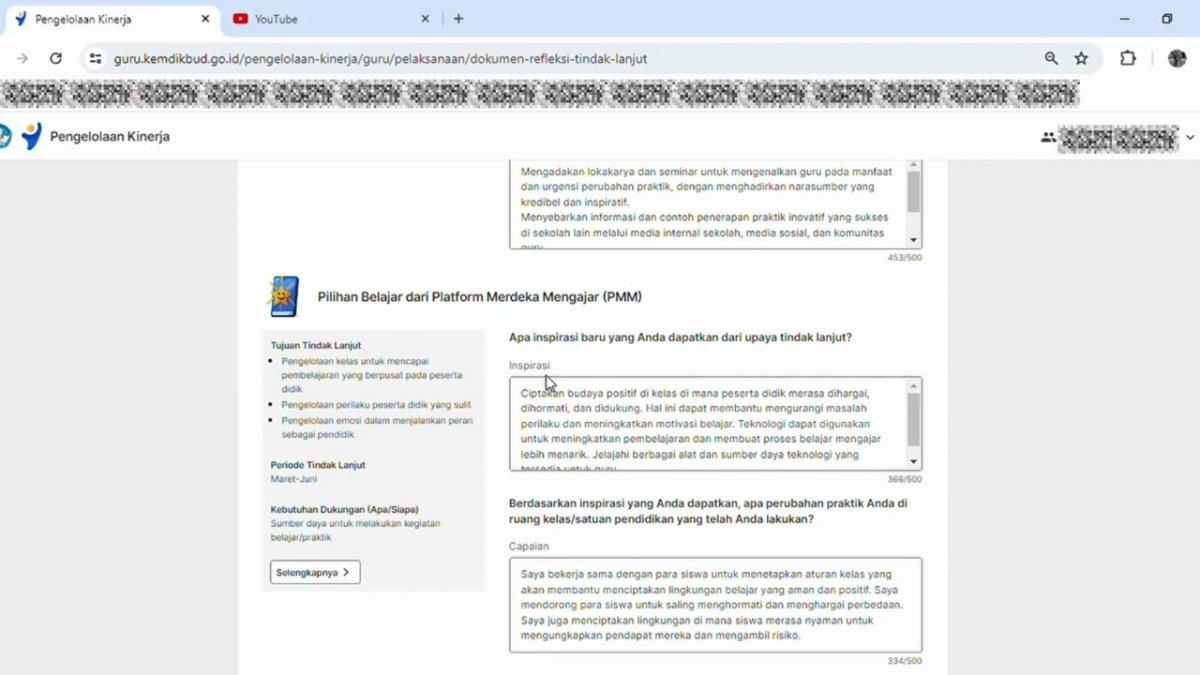 Apa Inspirasi Baru yang Anda Dapatkan dari Upaya Tindak Lanjut? Jawaban Soal PMM Kepala Sekolah ...