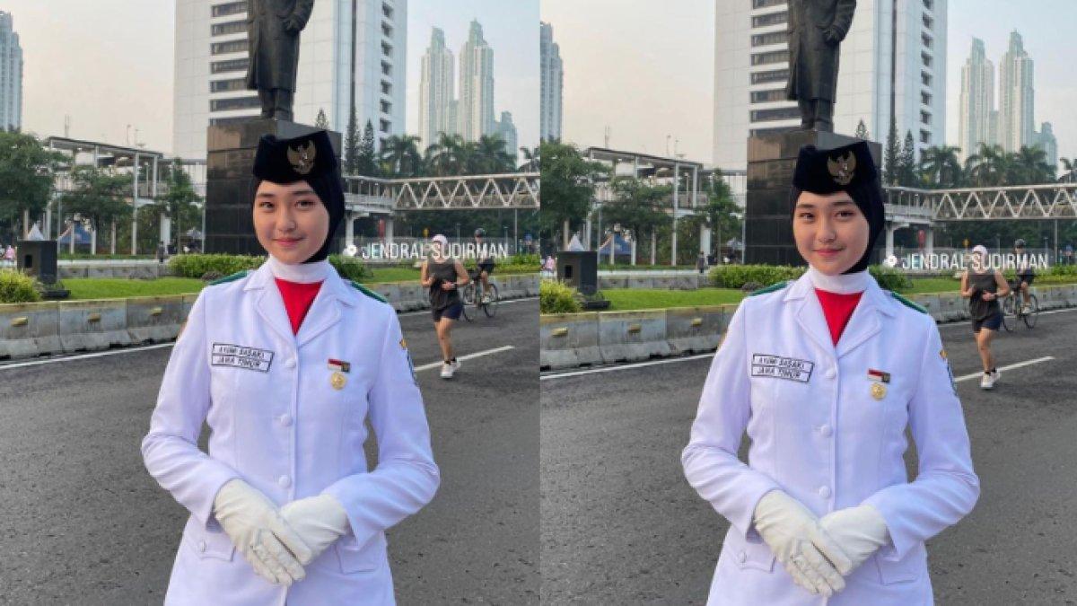 POTRET Cantik Ayumi Putri Sasaki, Paskibraka Pembawa Teks Proklamasi HUT ke-78 RI, Keturunan ...