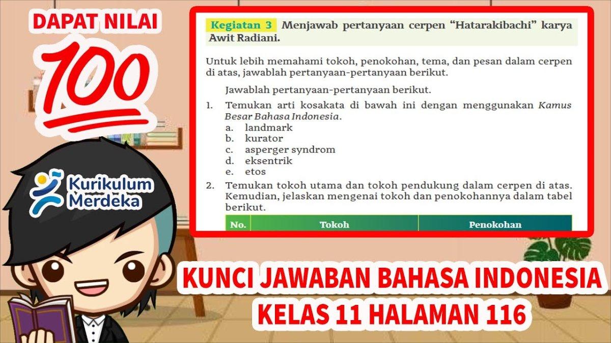 Buku Bahasa Indonesia Kelas 11, Kunci Jawaban Kegiatan 3 Cerpen ...