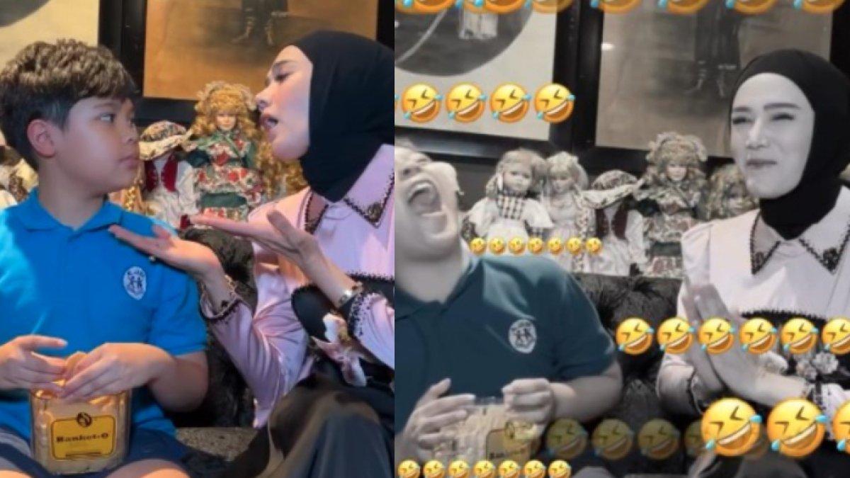 5 Potret Mulan Jameela Nyanyi Lagu India Bareng Anak Bungsu, Bergaya ...