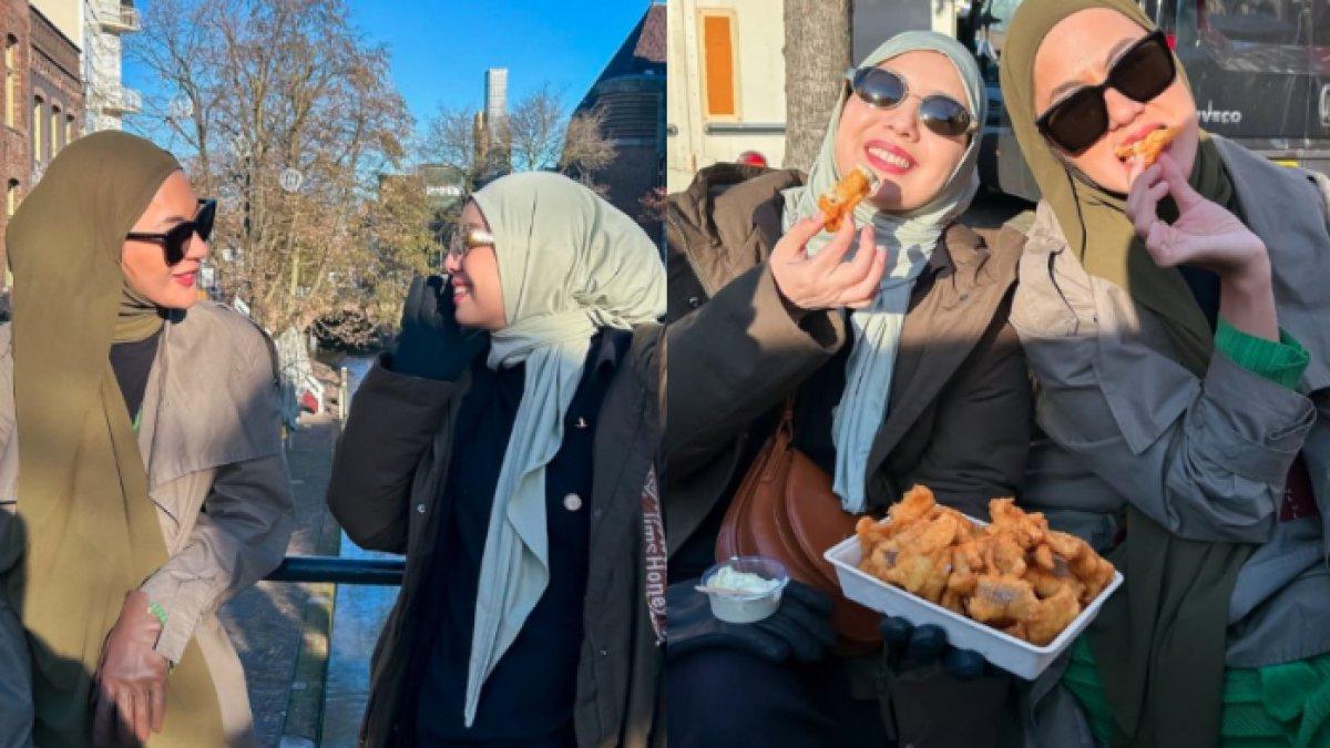 5 Potret Paula Verhoeven dan Tya Ariestya Liburan ke Belanda, Asyik ...