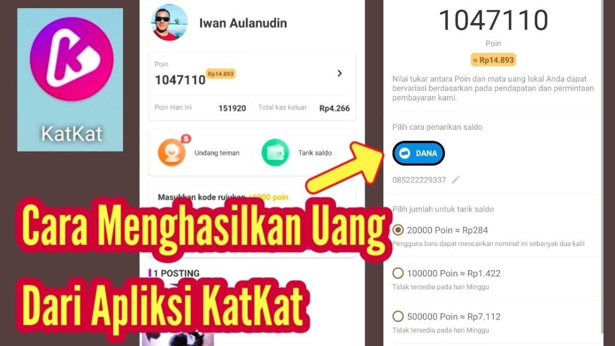 Aplikasi Penghasil Uang KatKat, Hasilkan Cuan Rp 28 Ribu Per Nonton Video, Permainan Seru Dapat ...