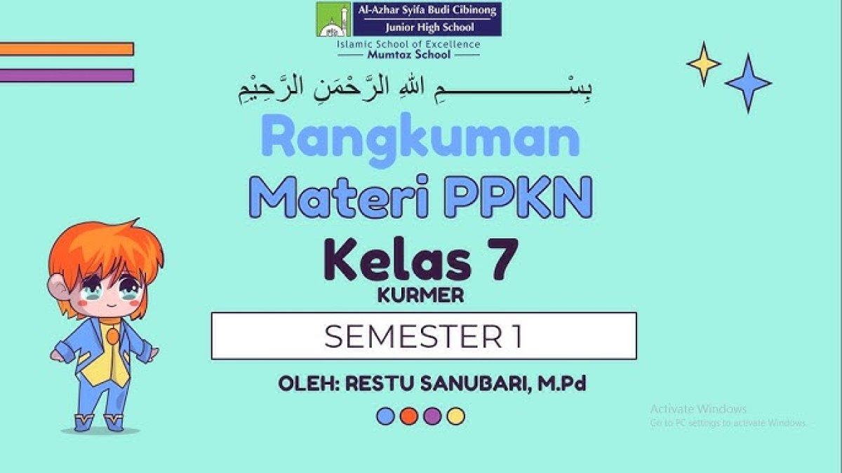 Rangkuman Materi PPKn Kelas 7 SMP Semester 2 Kurikulum Merdeka, Bab 6: Bekerja Sama & Gotong ...